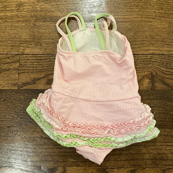 Kate Mack | Swim | Girls Pink And Green Gingham Swimsuit | Poshmark